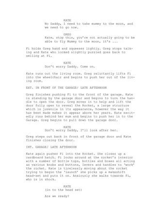 Rocket film script draft three | PAGES