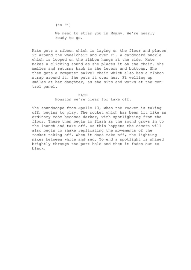 Rocket film script draft three | PAGES