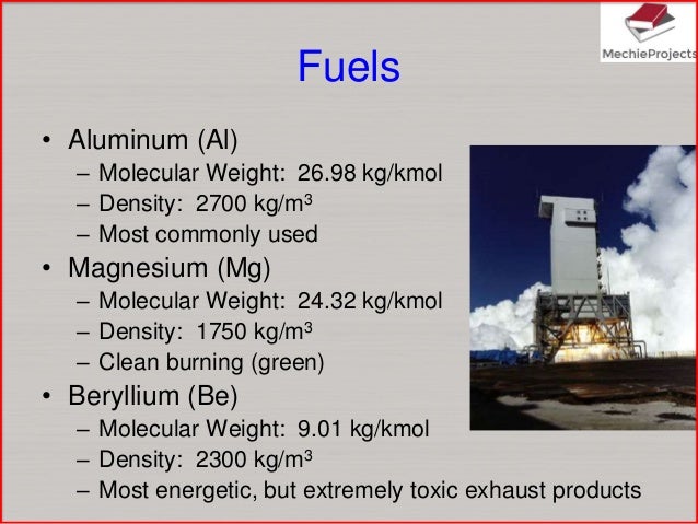 Mechanical Engineering Project: Rocket Fuels