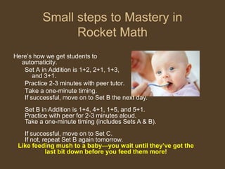 How to Develop Math Fact Fluency and Why Use Rocket Math to Do It? | PPT