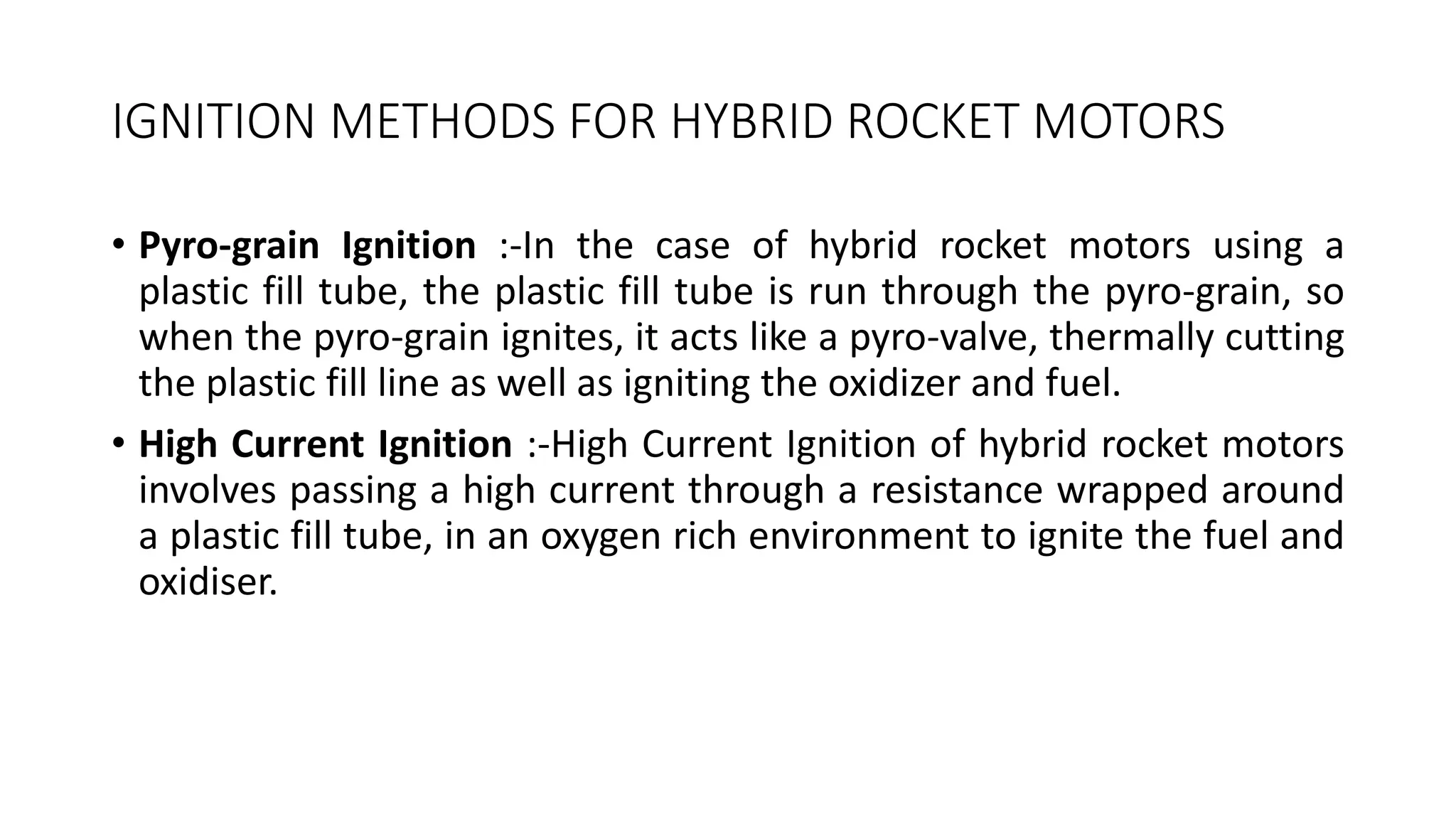 Ignition comparison | PPT