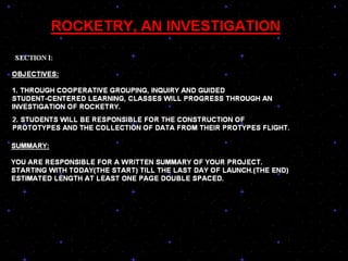 Rocket project outline | PPT