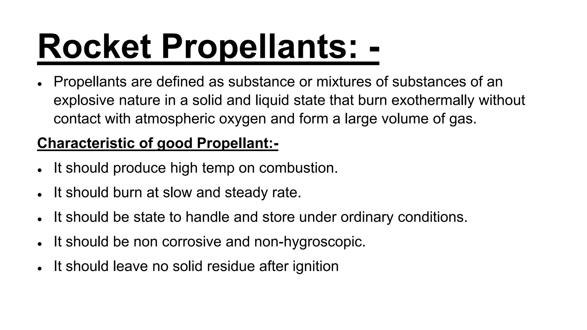 ROCKET PROPULSION and types of rocket propellants.pptx