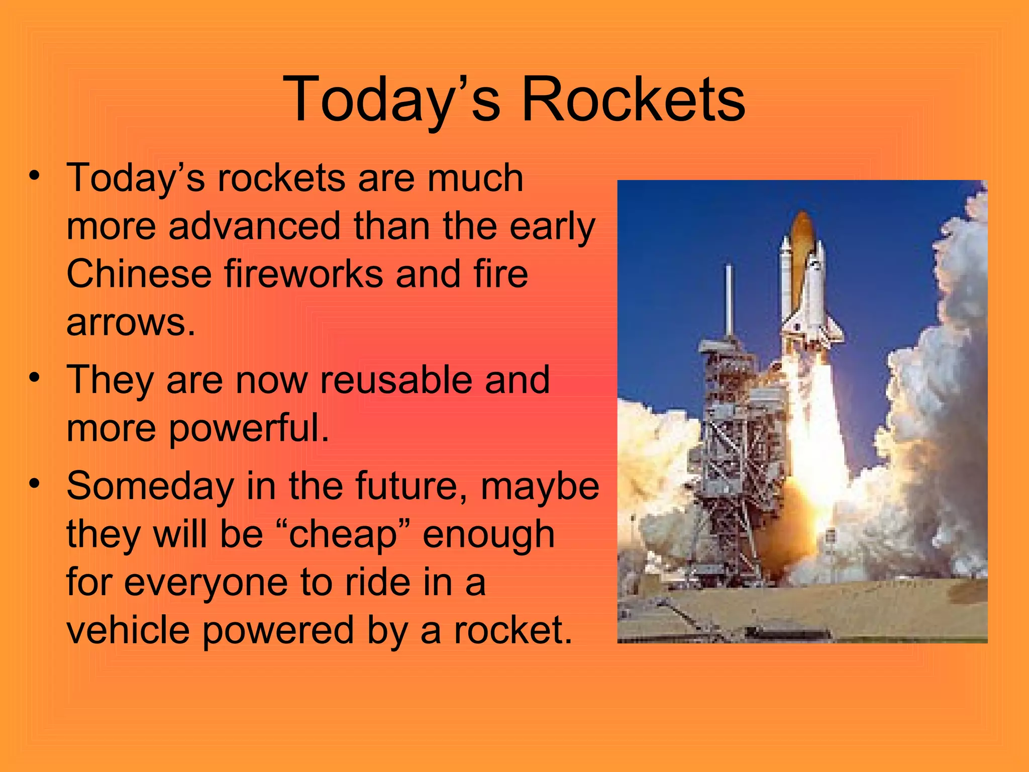 Rockets A Brief History Timeline | PPT