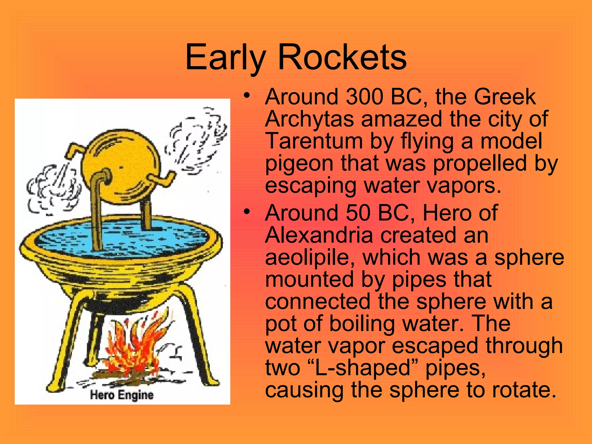 Rockets A Brief History Timeline | PPT