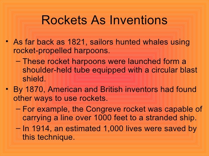 Rockets A Brief History Timeline