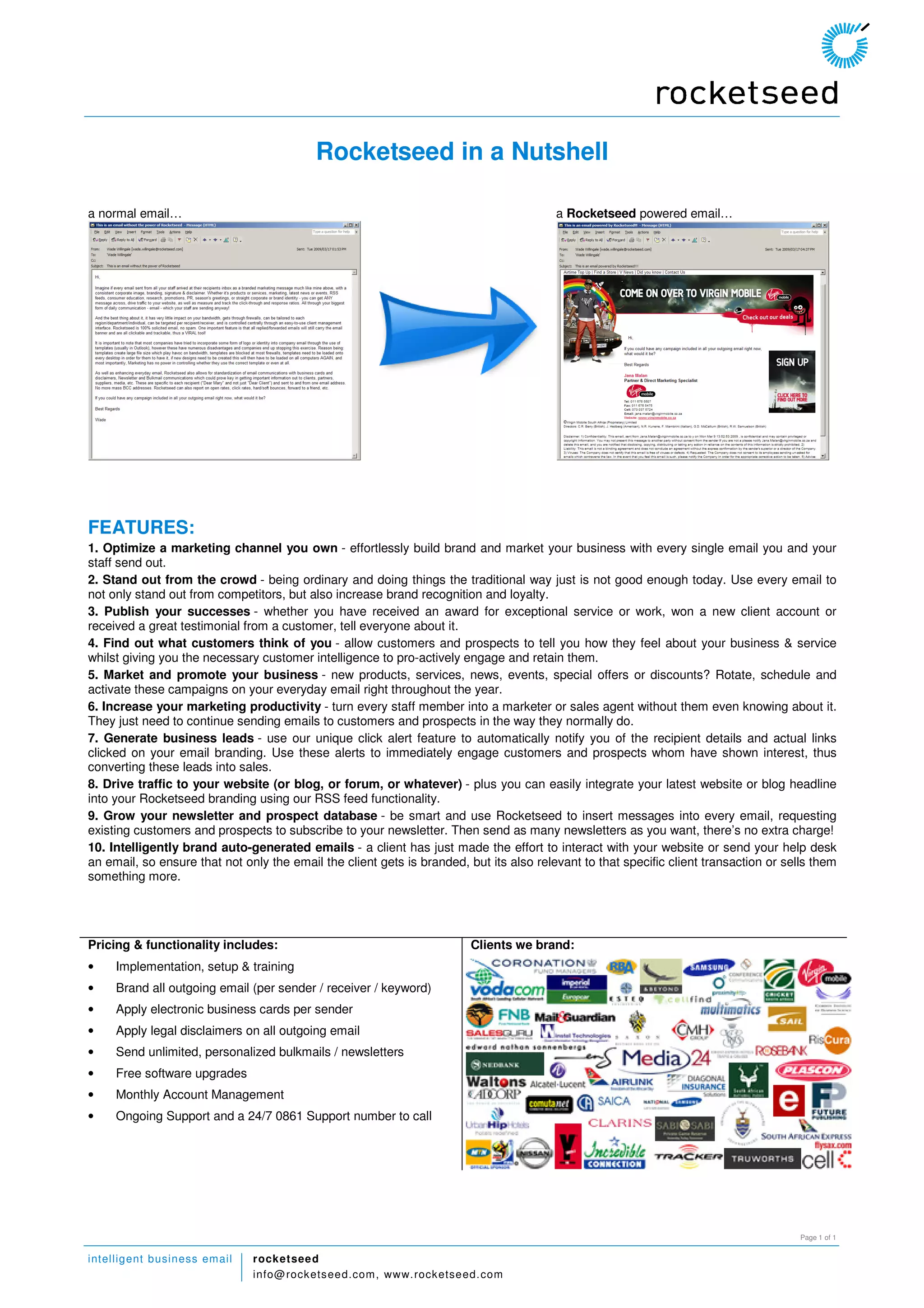 Rocketseed In A Nutshell | PDF