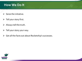 Rocketship education spokesperson training deck - final | PPTX