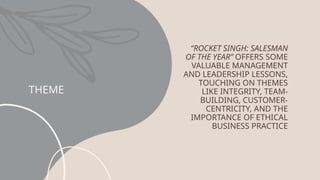 rocket singh management principles ppt.pptx