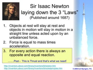 Thrust, Rocket Propulsion & Escaping the Grip of Gravity | PPT ...