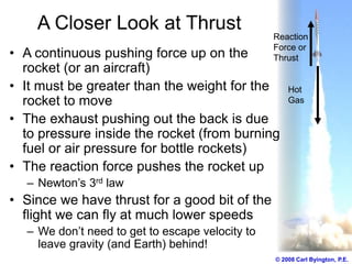Thrust, Rocket Propulsion & Escaping the Grip of Gravity | PPT ...