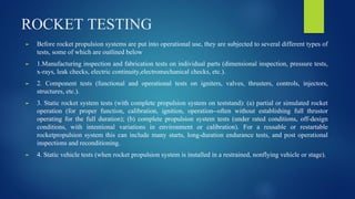 Rocket testing | PDF