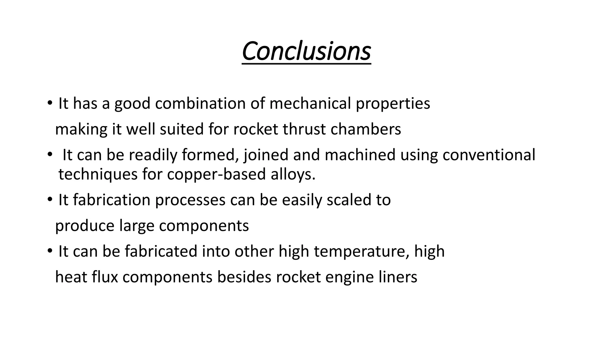 Rocket thrust chamber | PPTX