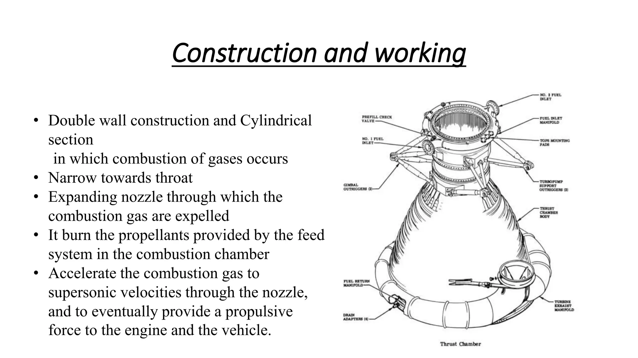 Rocket thrust chamber | PPTX