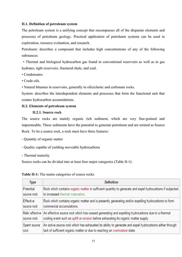 Use of Rock-Eval pyrolysis | DOC | Chemistry | Science