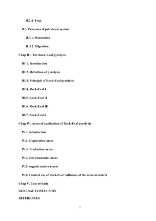 Use of Rock-Eval pyrolysis | DOC