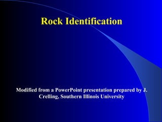 Rock identification igneous kc | PPT
