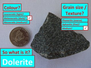 Rock identification igneous kc | PPT