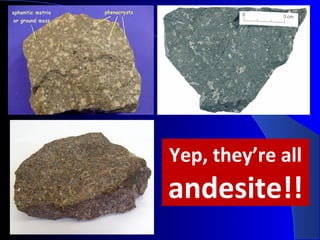 Rock identification igneous kc | PPT