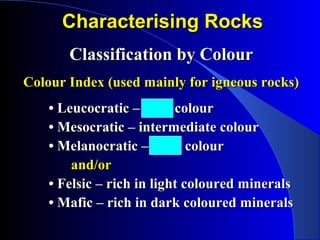 Rock identification igneous kc | PPT