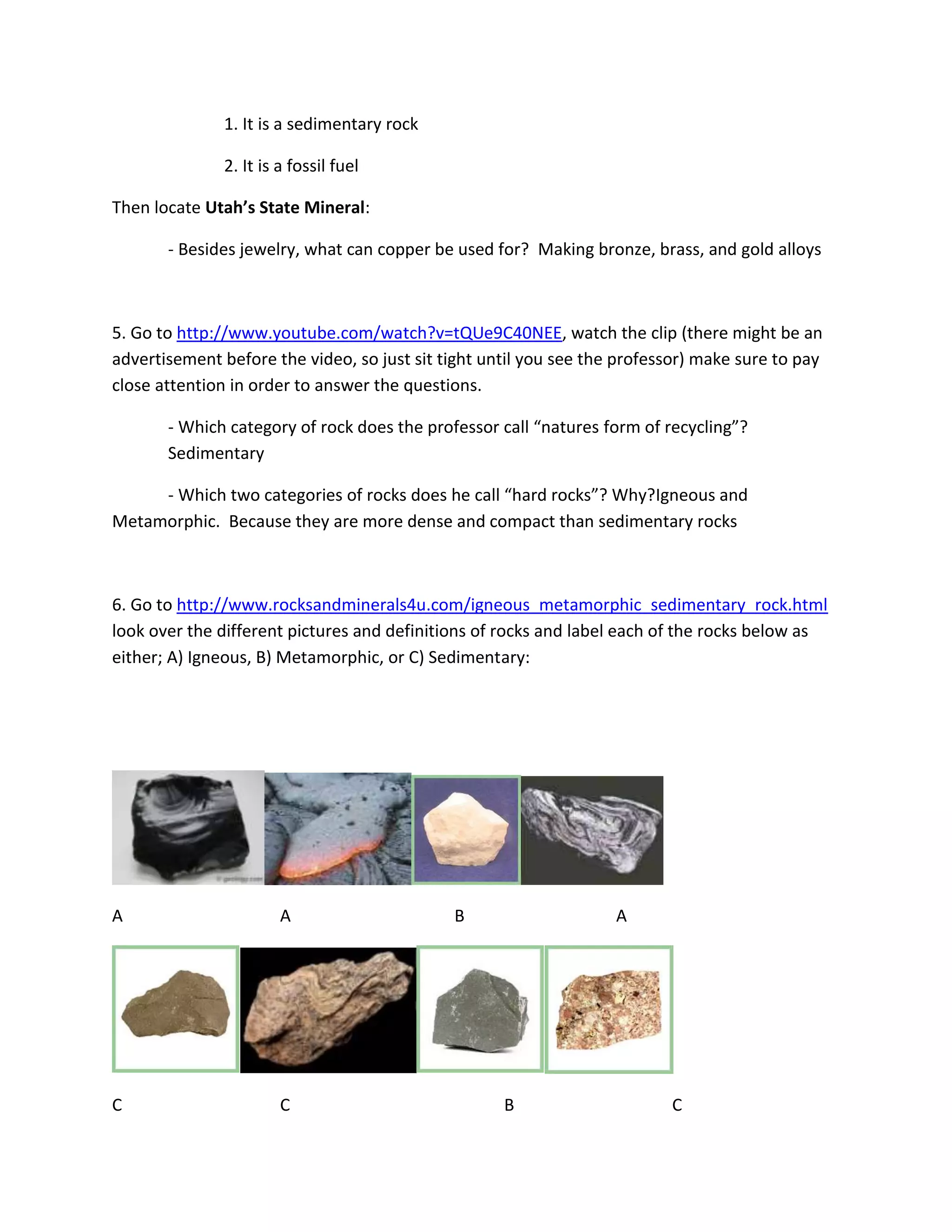 Rockin with rocks and minerals | DOCX