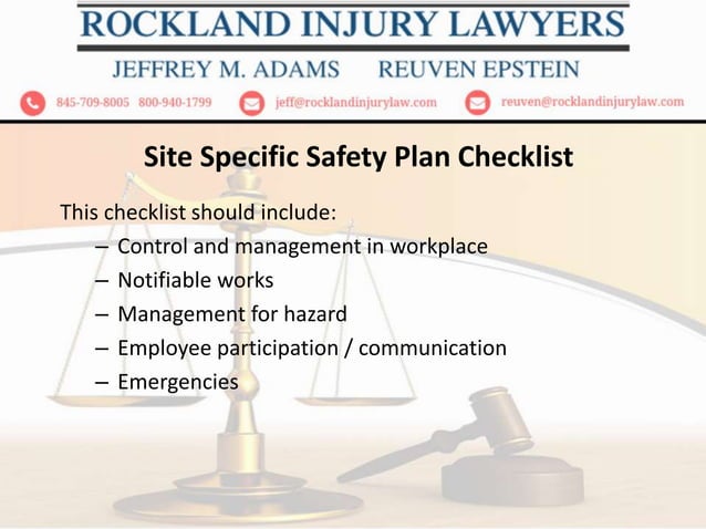 Construction site safety checklist | PPT
