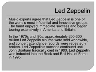 Rock Legend Led Zeppelin | PPT