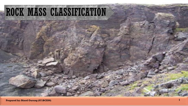 Rock mass classification | PDF