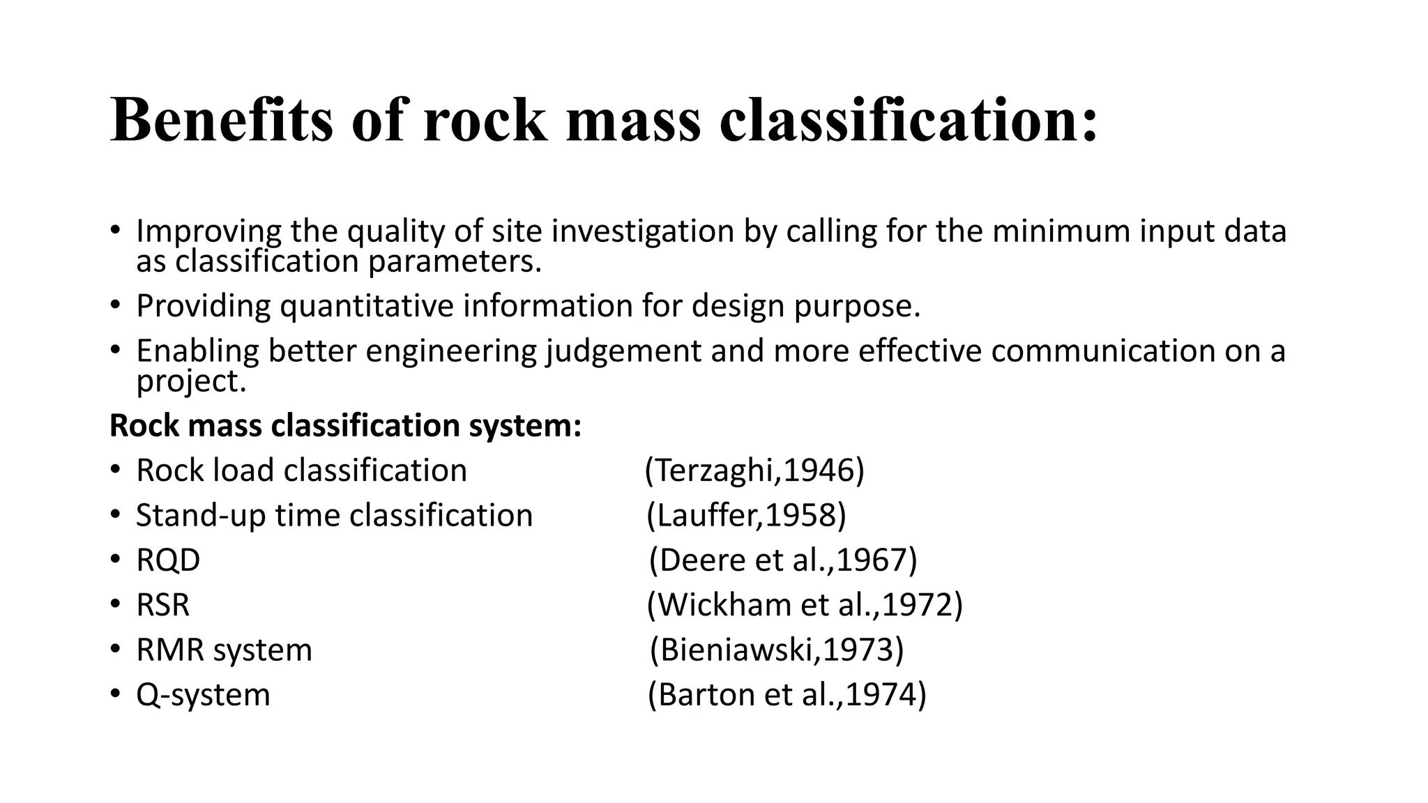 Rock Mass Classificationpptx