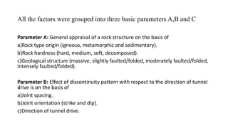 ROCK MASS CLASSIFICATION.pptx | Album-oriented Rock | Rock Music