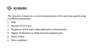 ROCK MASS CLASSIFICATION.pptx | Album-oriented Rock | Rock Music