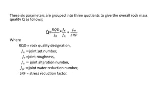 ROCK MASS CLASSIFICATION.pptx | Album-oriented Rock | Rock Music