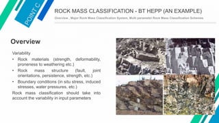 Rock Mass Classification | PPTX