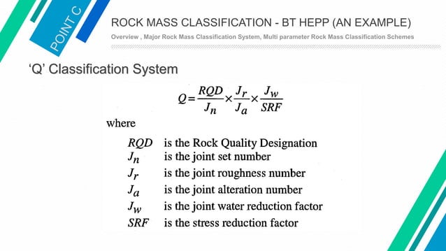 Rock Mass Classification