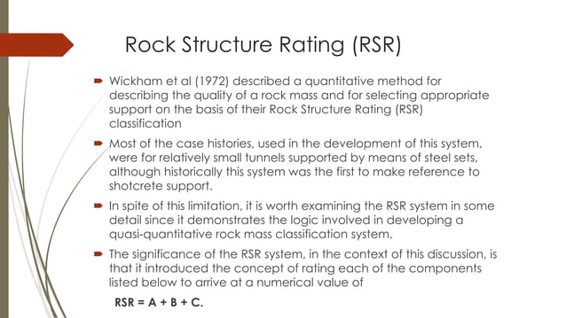 Rock mass classification part 1 | PDF | Civil Engineering Industry ...