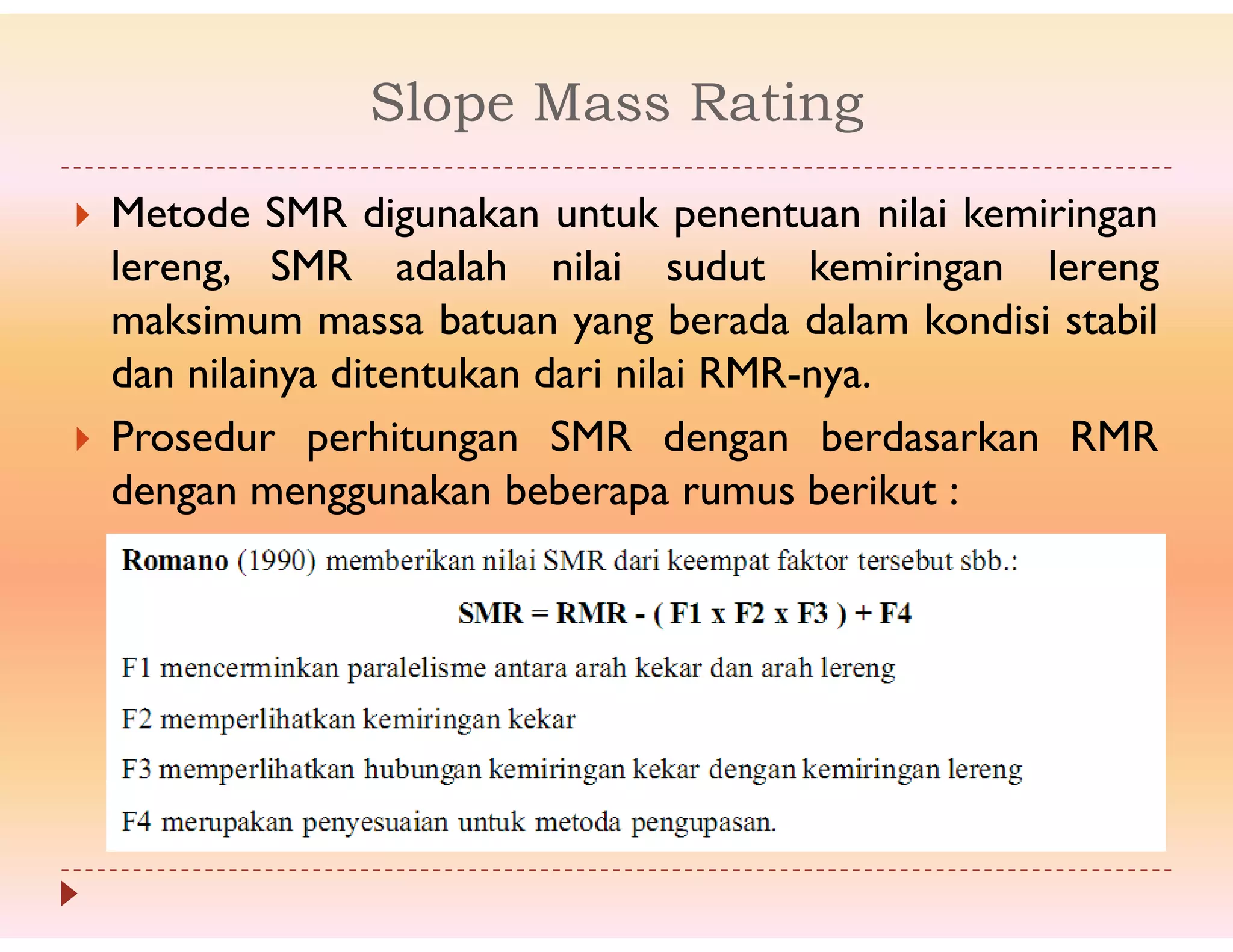 Rock mass classification system | PDF