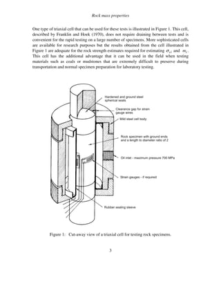 Rock mass properties | PDF