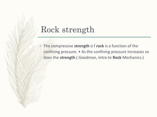 rock mechanics | PPT