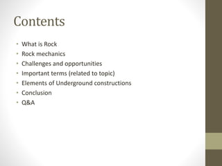 Rock mechanics | PPTX