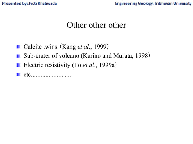 Rock mechanics for engineering geology part 3 | PPTX
