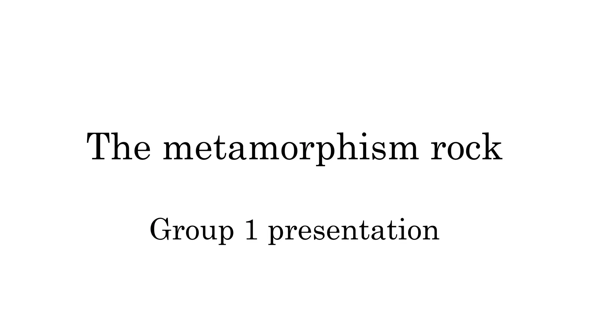 ROCK METAMORPHISM.pptx