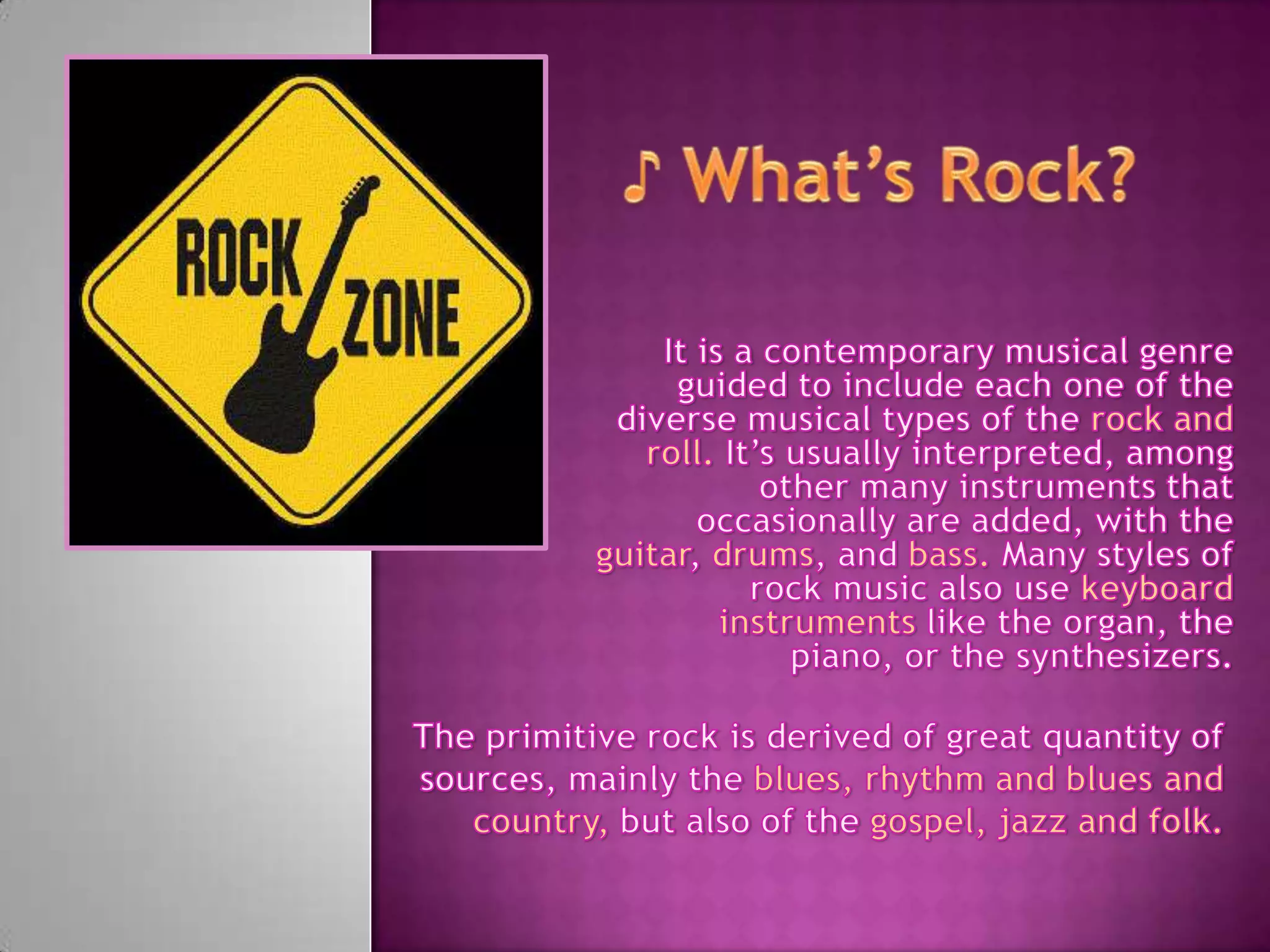 Brief History of Rock music | PPT