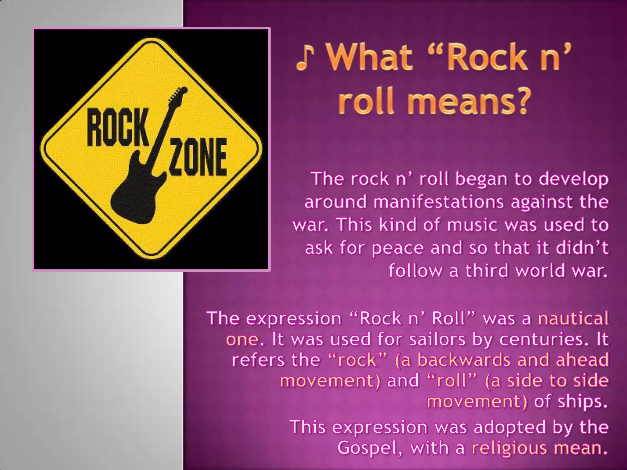 Brief History of Rock music | PPT