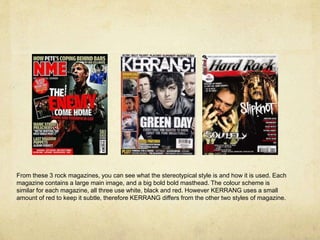 Rock magazine stereotypes | PPT