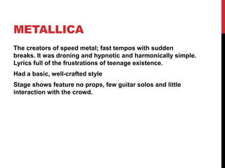 Rock Music Overview | PPTX