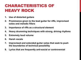 Rock Music Overview | PPTX