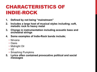 Rock Music Overview | PPTX