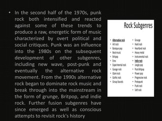 Rock Music Genre | PPT