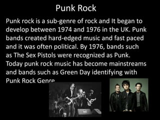 Rock music media studies | PPTX | Classic Rock | Rock Music