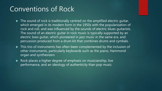 Rock music video characteristics | PPT
